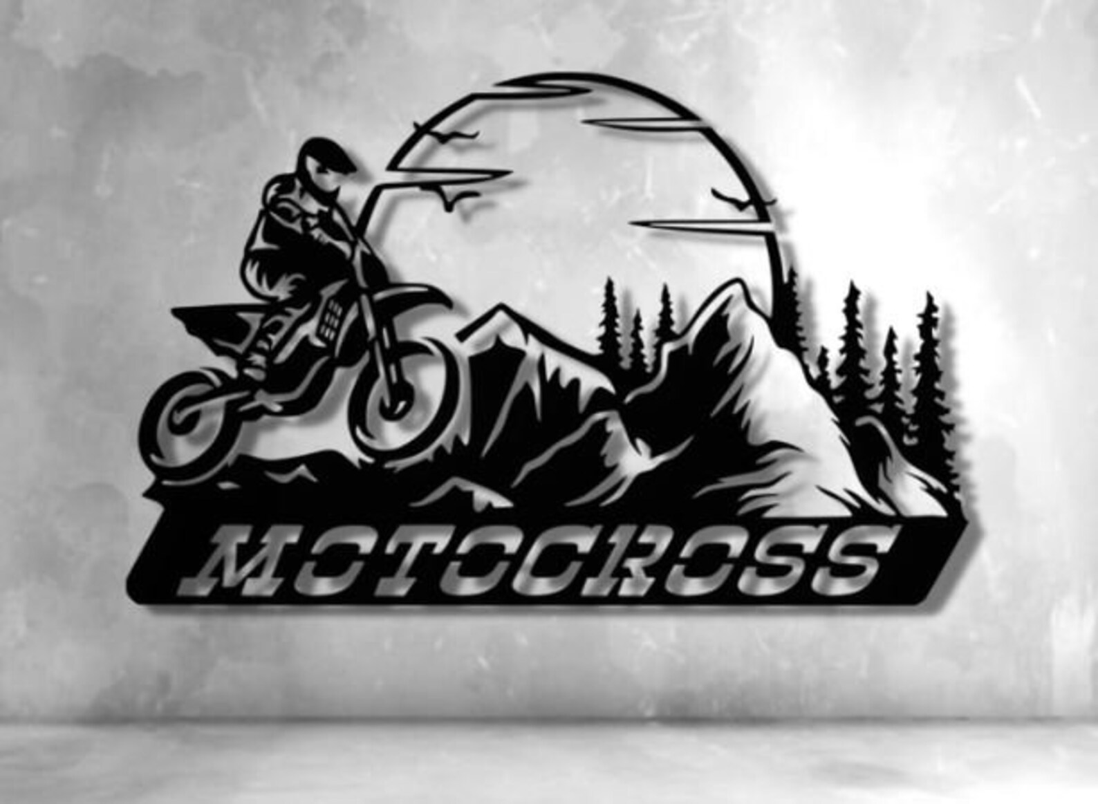 Motocross Rider Scene, CNC Plasma Cut File (svg, Dxf, Png) - Etsy