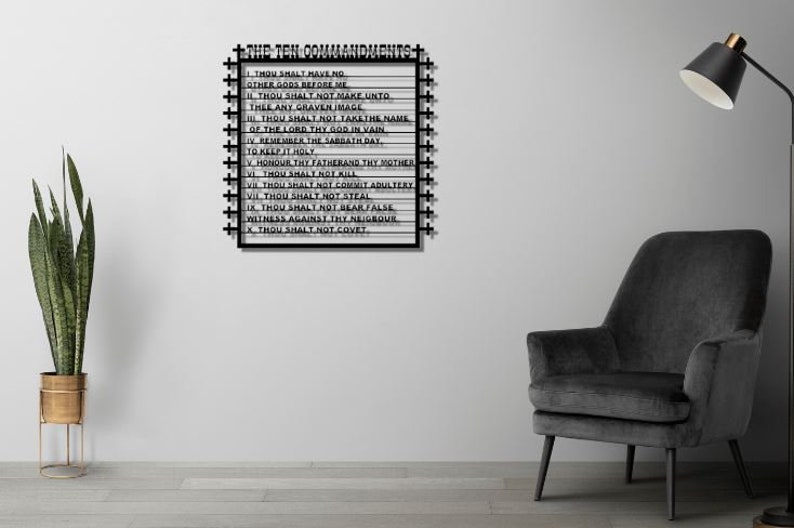 Ten Commandments Wall Art Files for CNC, Plasma, Laser (dxf Svg Png) - Etsy