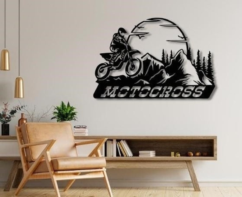 Motocross Svg Dxf Png Files Laser Cut Motorcycle - Etsy