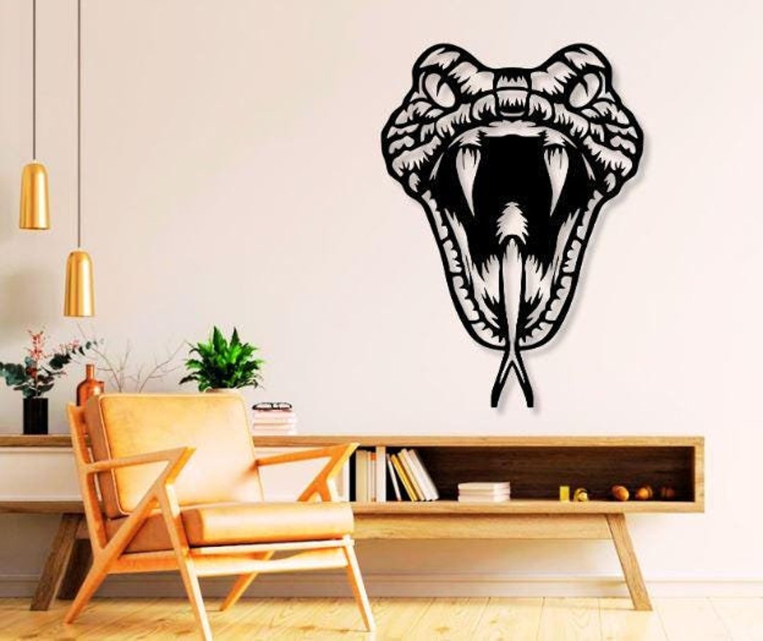 Snake Dxf Svg Png Files Viper Serpent Wall Art Cut File for Cnc Plasma ...