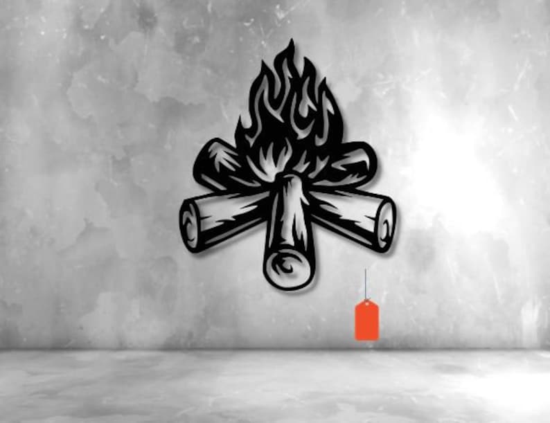 Camp Fire Dxf Svg Png Files Laser Cut Wall Art - Etsy