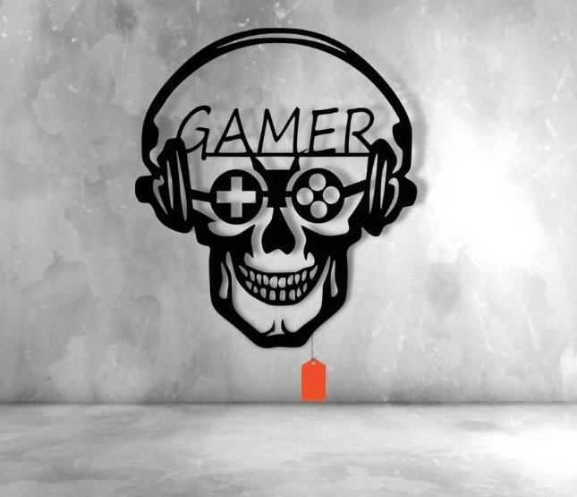 Gamer Dxf Svg Png Files Laser Cut Game Room Game - Etsy