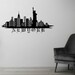 Newyork Skyline Dxf Svg Png Files , Newyork , Scene , Wall Art , Cut ...