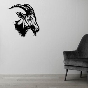 Goat Dxf Svg Png Files Goats Wall Art Cut File for Cnc Plasma Laser ...