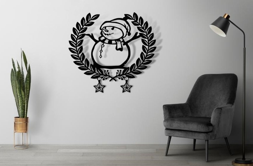 Snowman Dxf Svg Png Files Laser Cut Snowman - Etsy