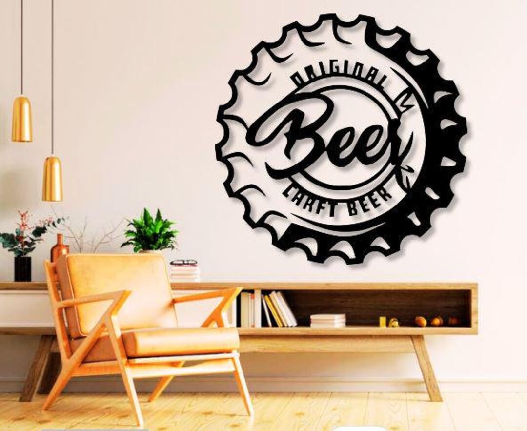 Beer Cap Dxf Svg Png Files Wall Art Cut File Beer Craft for Cnc Plasma ...