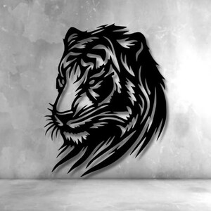 Archivos Dxf, Svg, Png, León, Cabeza, Cara, Pared, Arte, Corte, Archivo ...