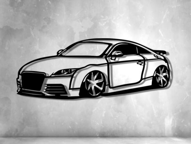 Europe Car Dxf Svg Png Files Sport Rs German Car - Etsy