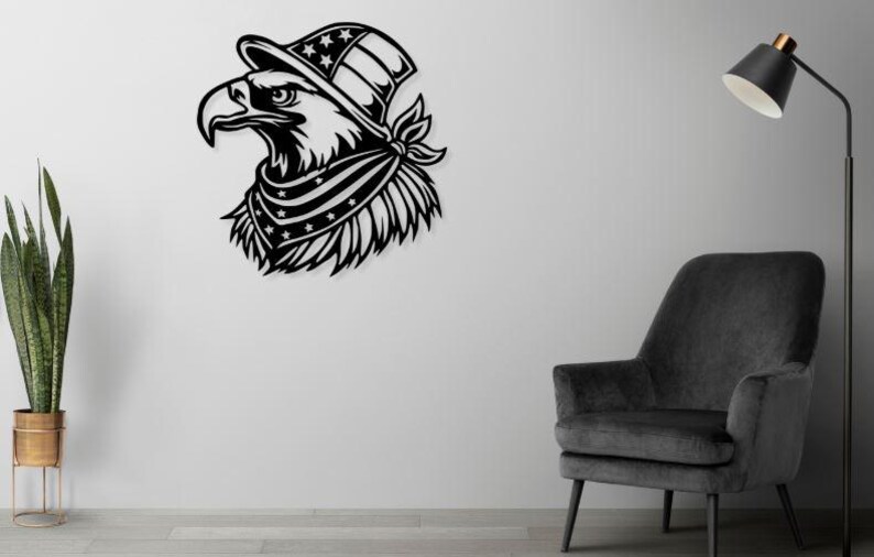 Falcon USA Army Vector Art (cnc, Plasma, Laser Cut File - Svg, Dxf, Png ...