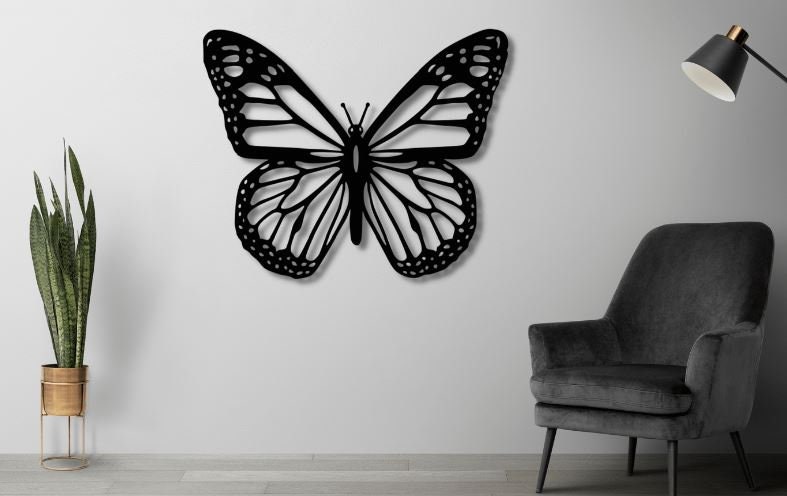 Mariposa Dxf Svg Png Archivos Mariposa Arte mural Corte - Etsy México