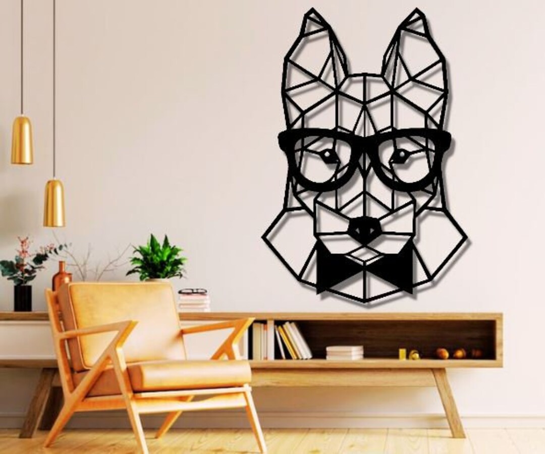 Bulldog Dxf , Svg , Png , Files , Bulldog , Geometric , Glasses , Dog ...