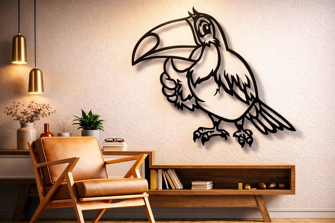 Parrot Dxf Svg Png Files , Parrot , Bird , Wall , Decor , Art , Cut ...