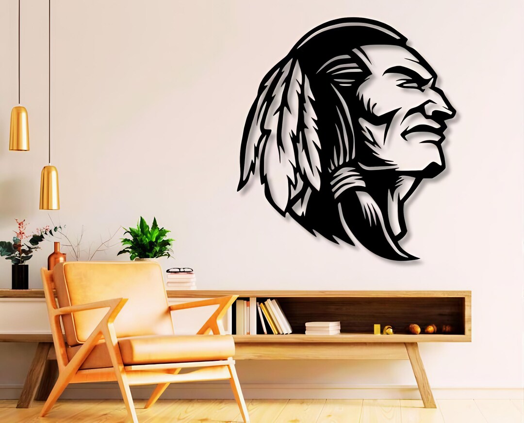 Native American Chief Svg Dxf Png Files Wall Art Files - Etsy