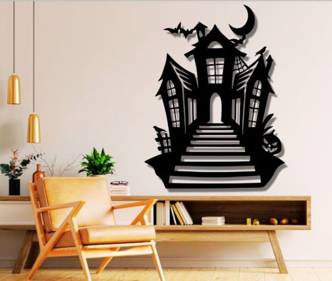 Haunted House Dxf Svg Png Files Horror Haunted Scary , House , Pumpkin ...
