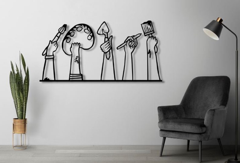 Painter Dxf Svg Png Files Artist Paint Brush - Etsy