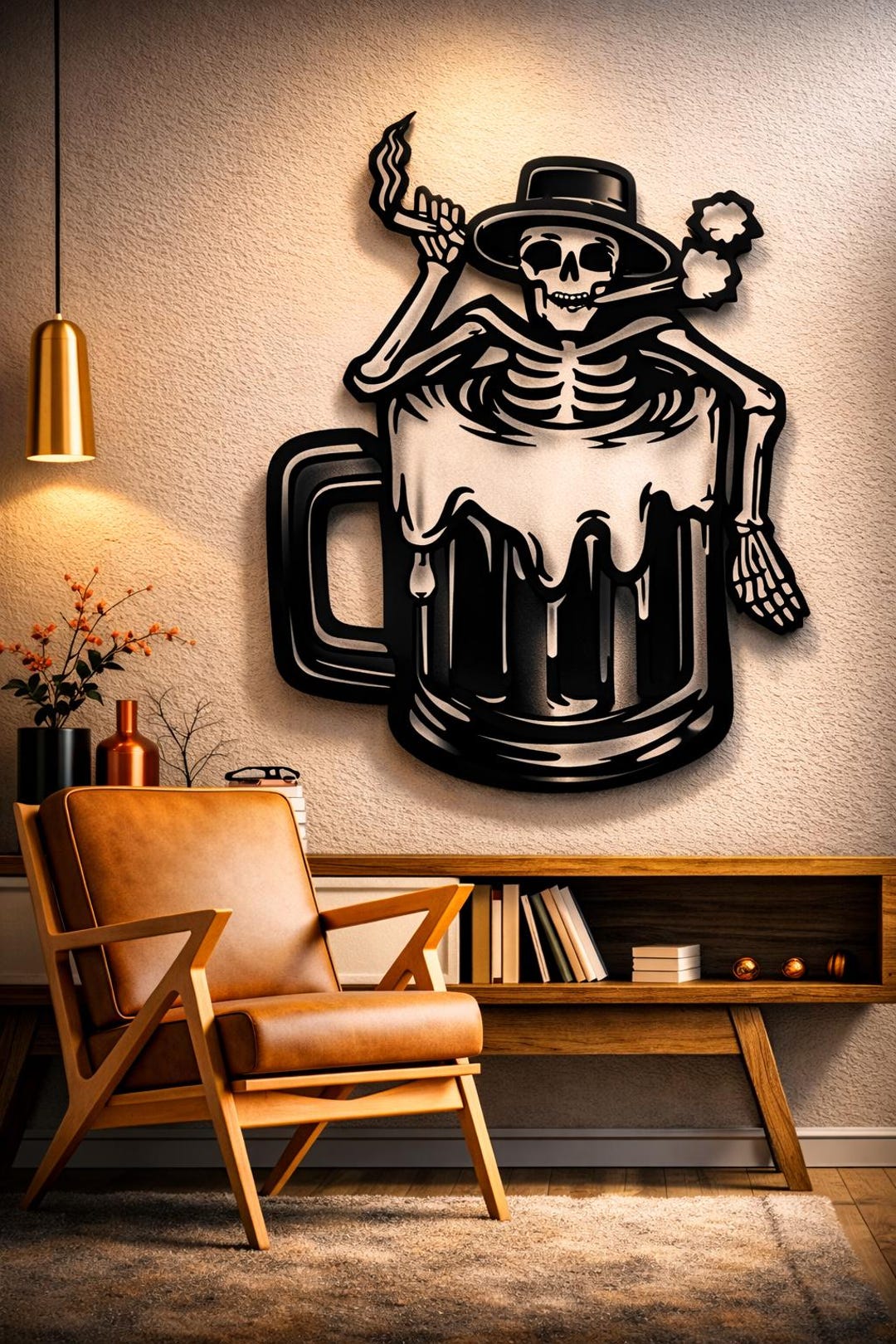 Beer Glass Dxf Svg Png Files Drunk Skeleton Vector Cut File for Cnc ...