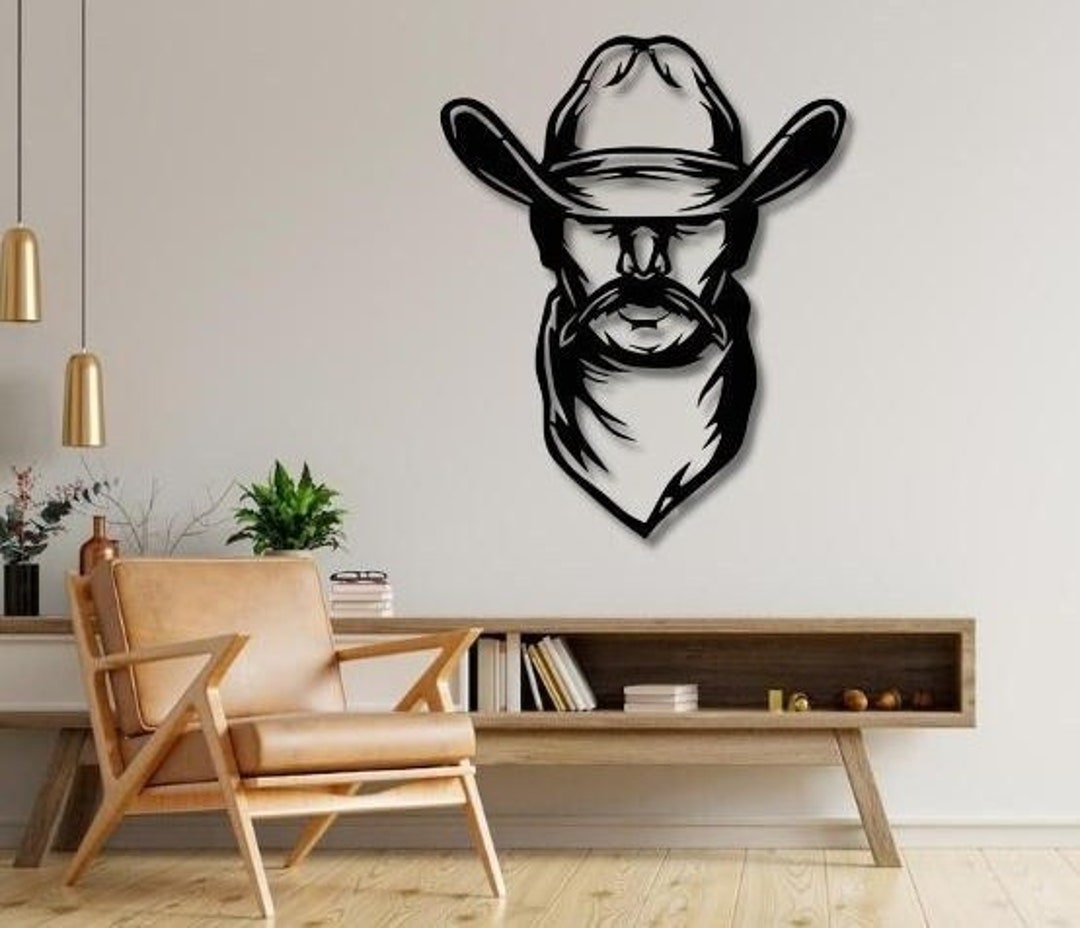 Cowboy Hat Svg , Dxf , Png , Files , Laser Cut , Wall Art , Cowboy ...