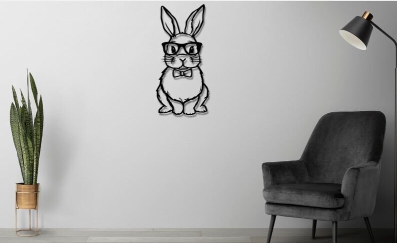 Professor Rabbit Dxf Svg Png Files Bunny Easter - Etsy
