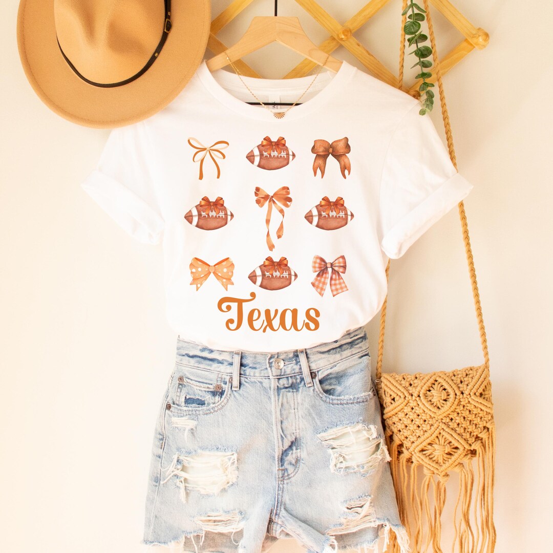 Texas Shirt TX Football Austin Texas Tshirt Bows Coquette Game Day ...