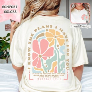 Boho Christian Shirts Women Jeremiah 29:11 Bible Verse Tshirt Jesus ...