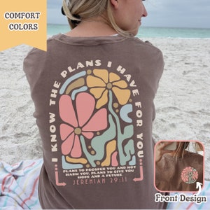 Boho Christian Shirts Women Jeremiah 29:11 Bible Verse Tshirt Jesus ...