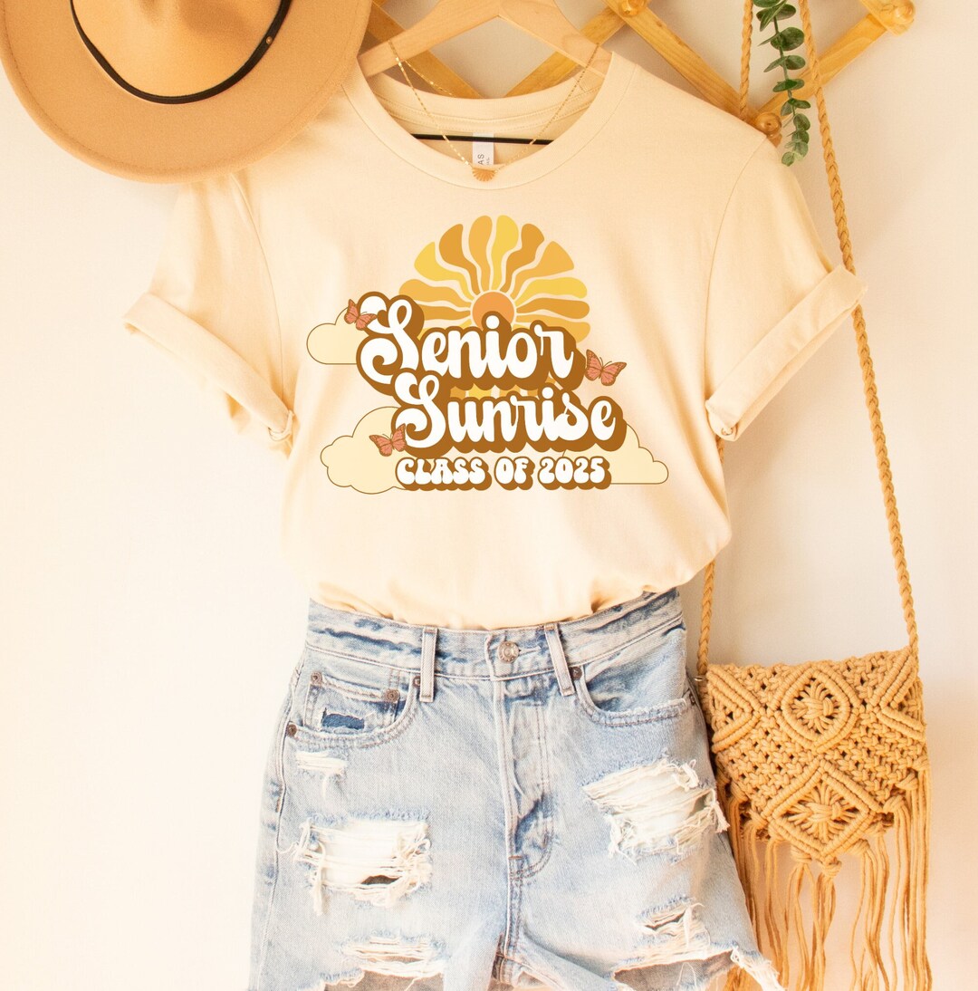 Senior Sunrise 2025 Shirt Class of 2025 Retro Senior Tshirt 2025 ...