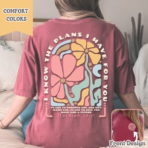 Boho Christian Shirts Women Jeremiah 29:11 Bible Verse Tshirt Jesus ...