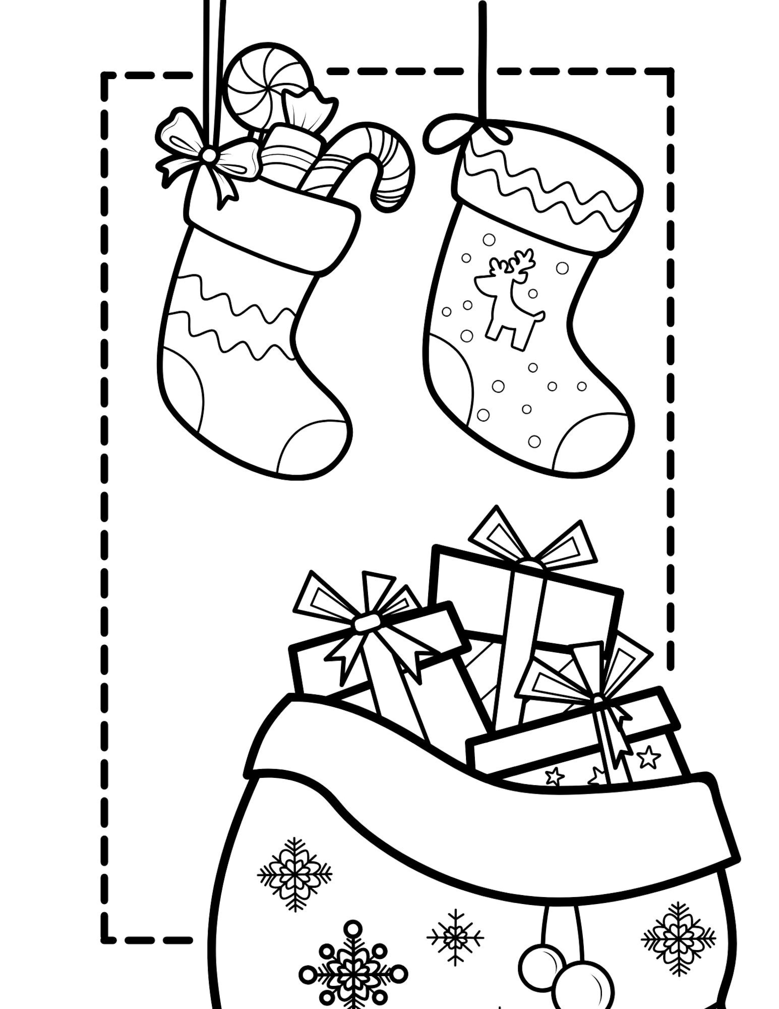 Christmas Coloring Page! - Etsy