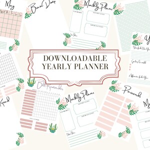 Boho Daily Planner| Digital Download Planner| 2023 Planner| Aesthetic ...
