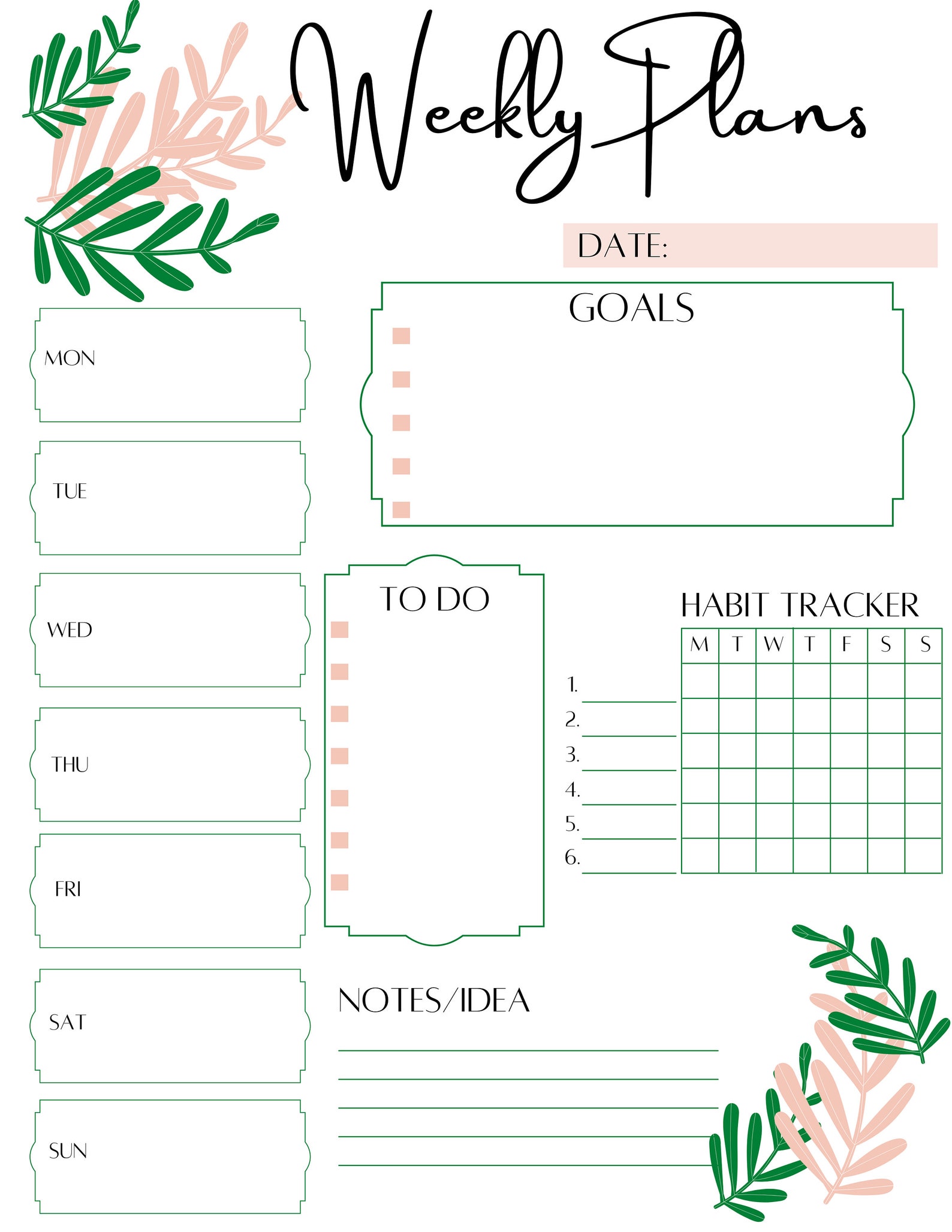 Boho Daily Planner Digital Download Planner 2023 Planner - Etsy