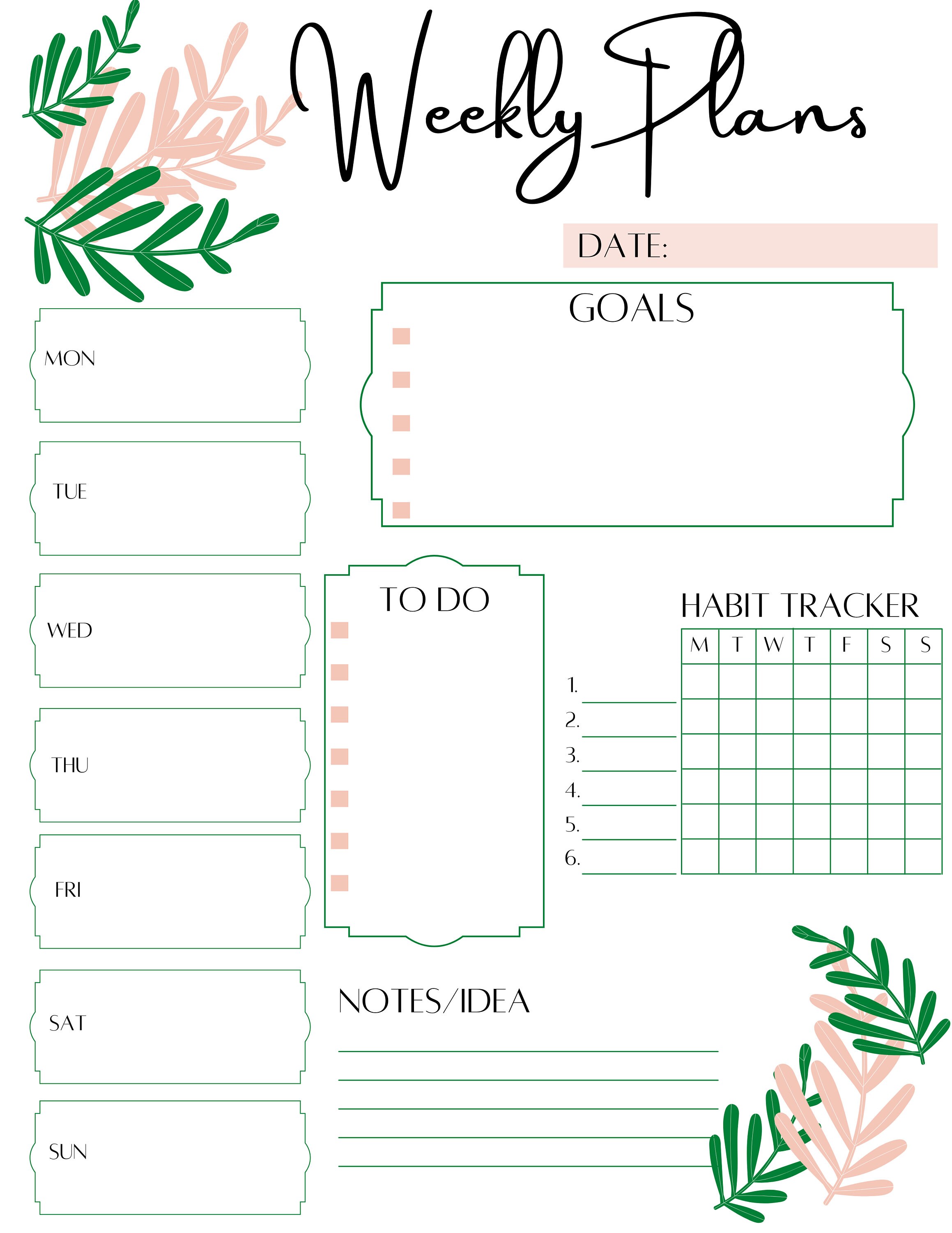 Boho Daily Planner| Digital Download Planner| 2023 Planner| Aesthetic ...