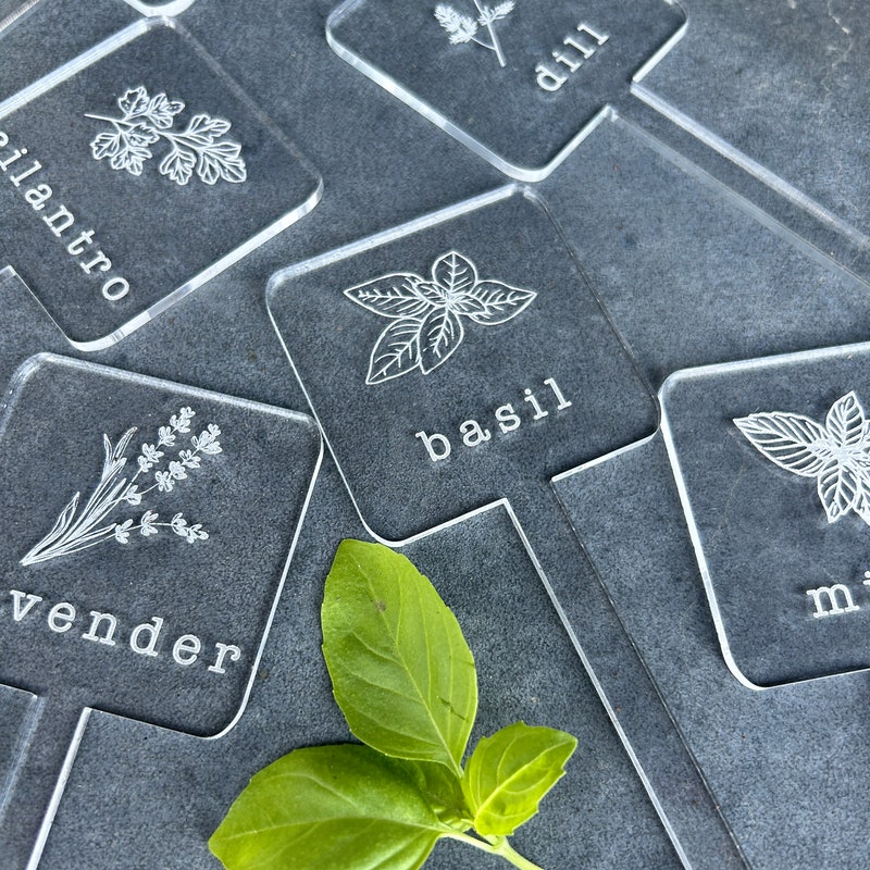 Herb Garden Labels - Etsy