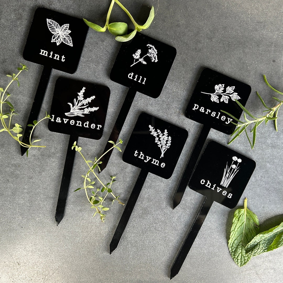 Herb and Vegetable Garden Stakes, Plant Markers, Vegetable Garden ...