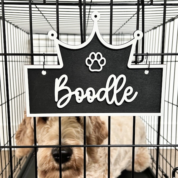 Cute Dog Kennel Sign - Etsy