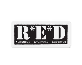 RED Star Pin, Brooch, Remember Everyone Deployed, on Fridays We Wear ...