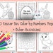 Easter Color by Numbers Book, Easter Activity Book for Kids, Easter ...