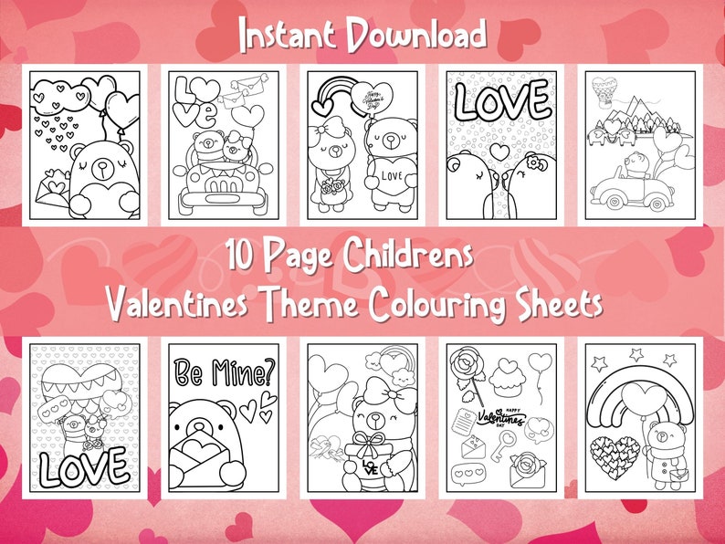 Printable Valentines Colouring Sheets, Valentines Day Colouring Pages ...