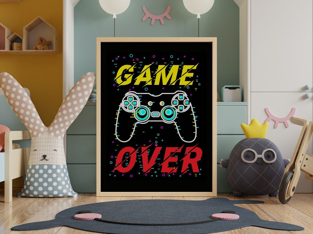 Game Over Quote, Game Over Print, Man Cave Print, Video Game Print ...