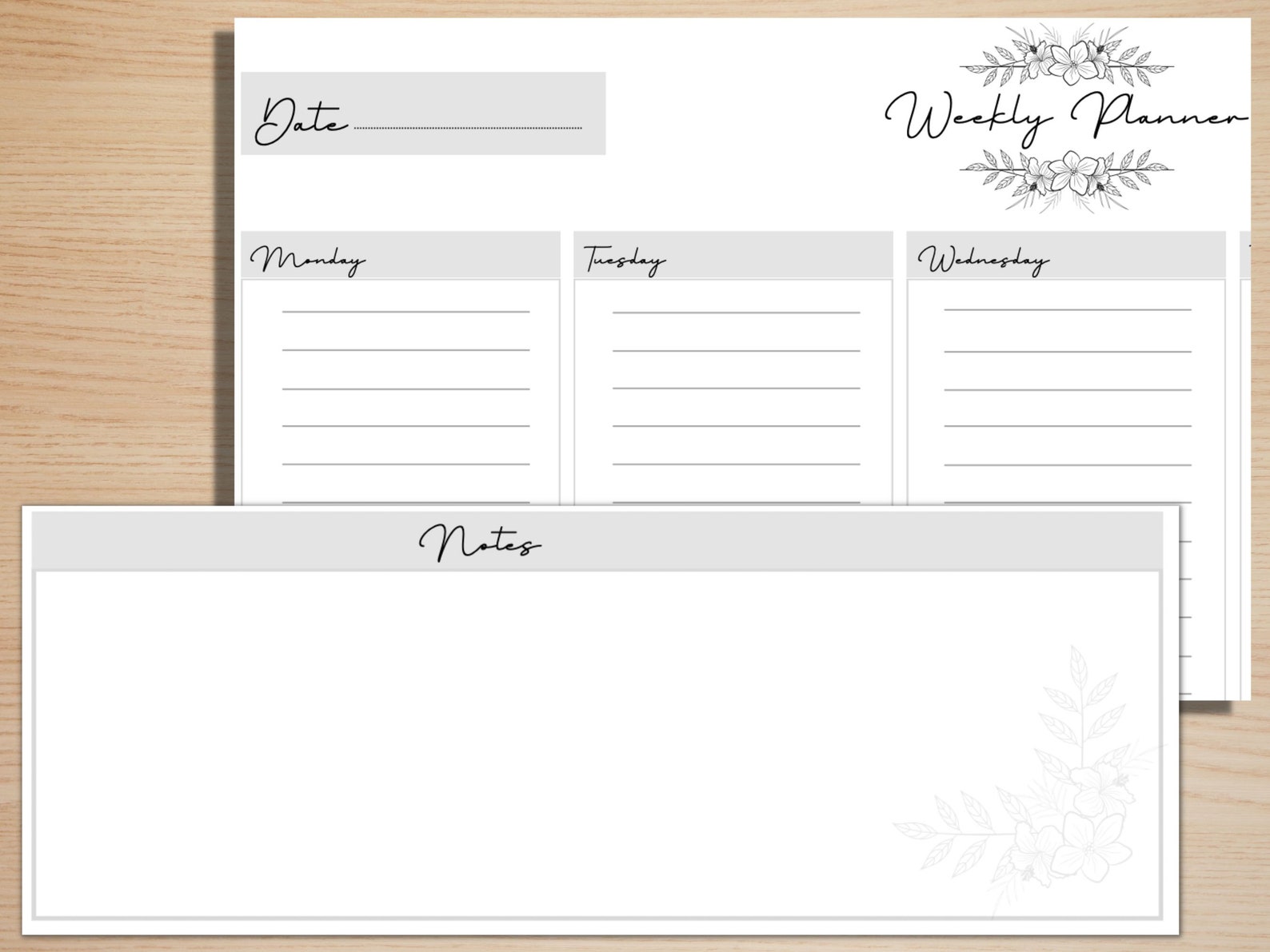 Weekly Planner Printable to Do List | Printable Planner | Printable ...