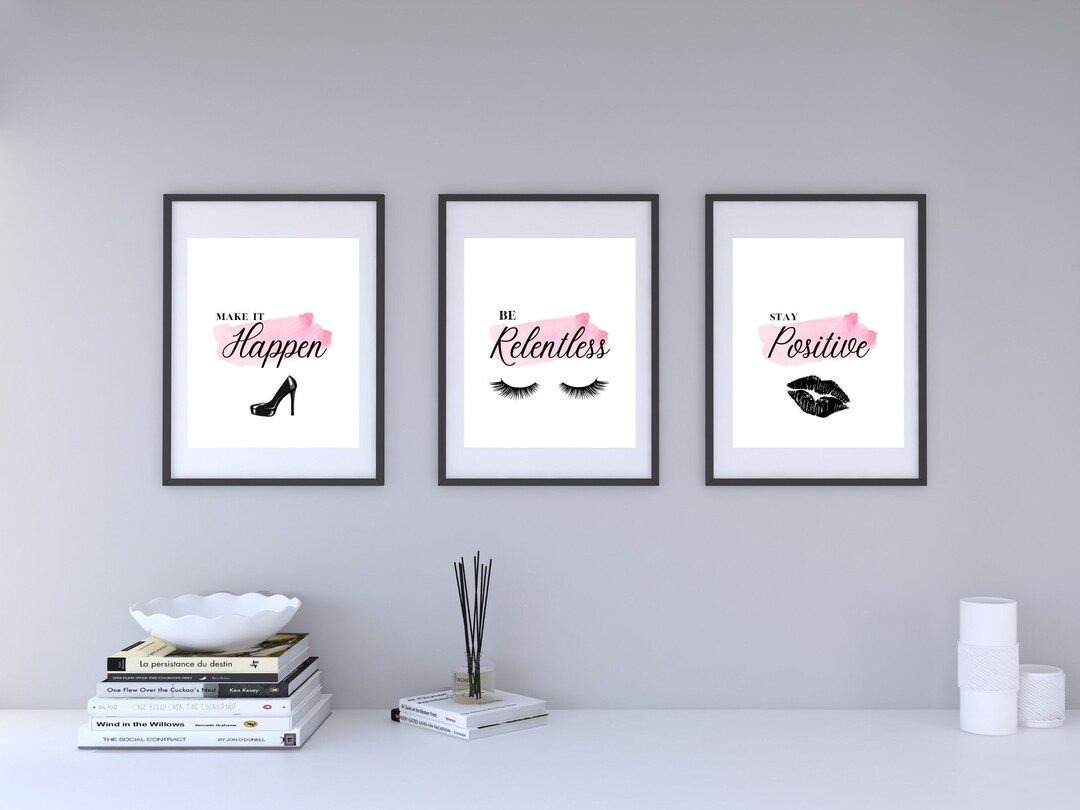 Girl Boss Wall Art | 3 Piece Set | Printable Wall Art | Office Wall Art ...