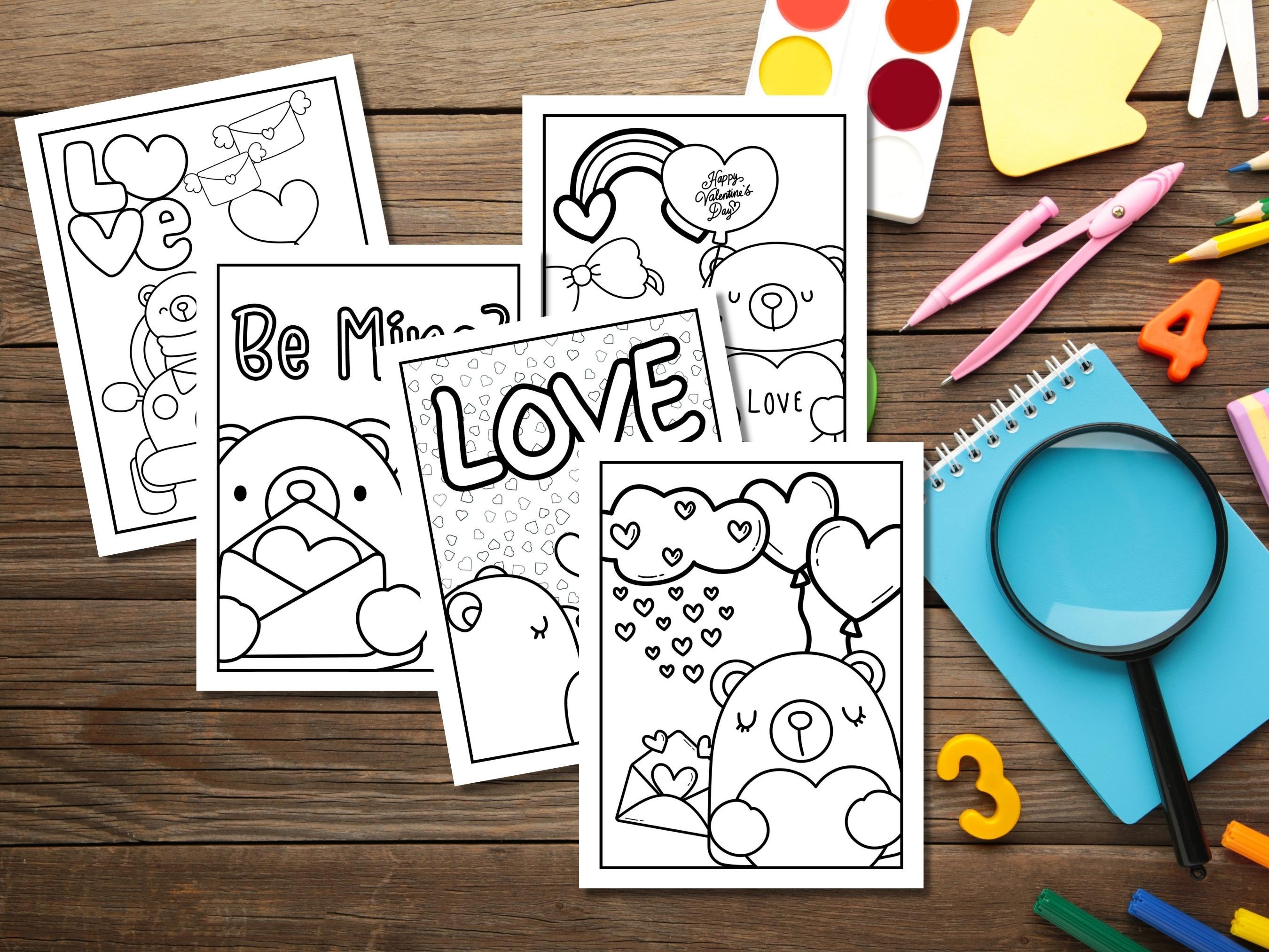 Printable Valentines Colouring Sheets, Valentines Day Colouring Pages ...