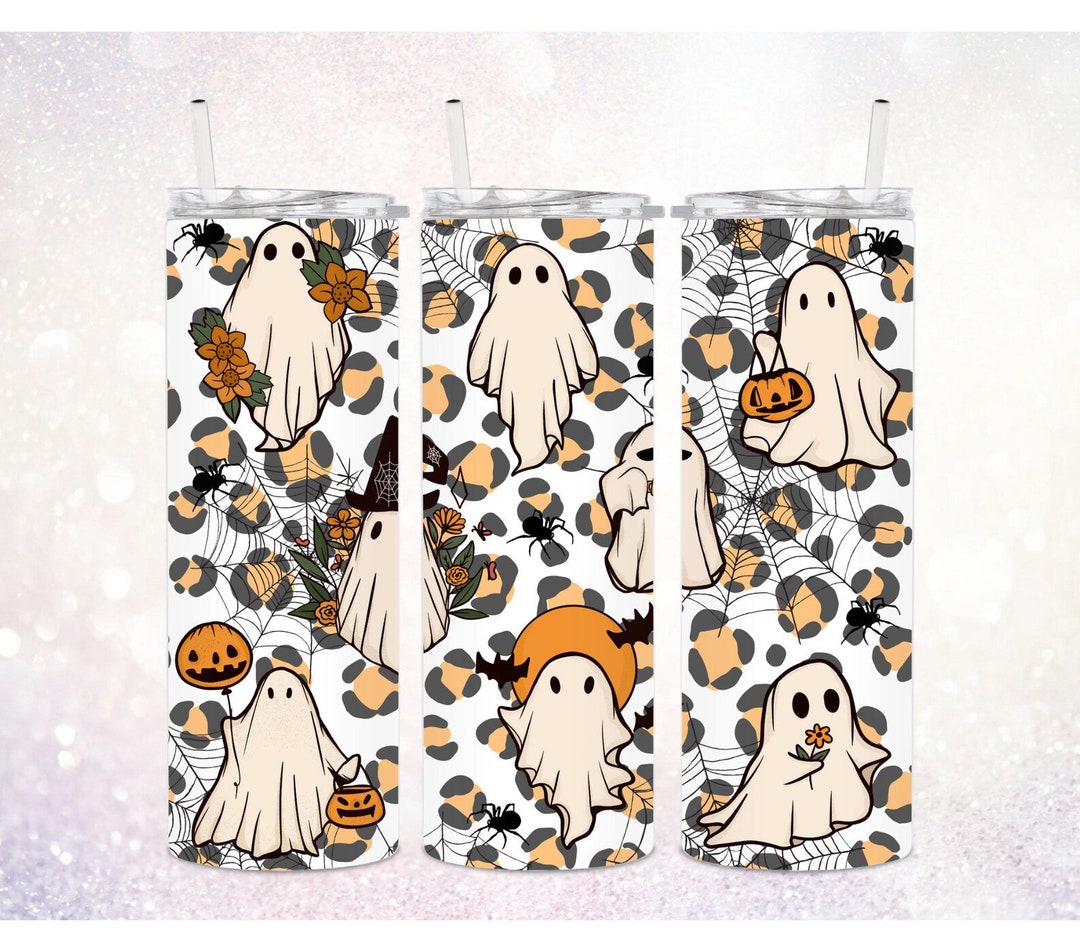 Boho Ghost Retro Cheetah Print Spooky Spiders Webs - Etsy