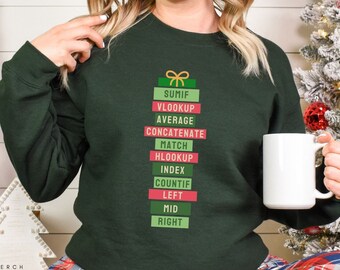 Excel Sweatshirt for Data Analyst, Excel Christmas Sweater, Excel Gift ...