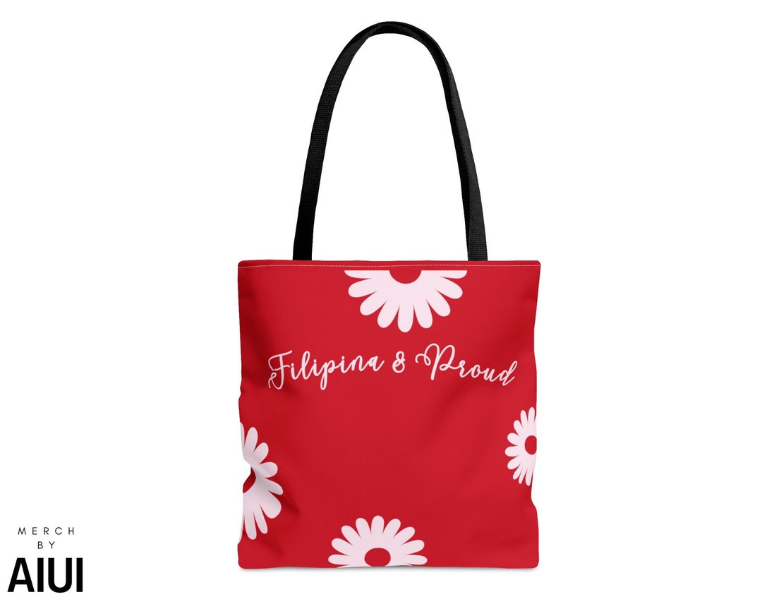 Personalized Filipina & Proud Tote Bag, Unique Daisy Shoulder Bag for ...