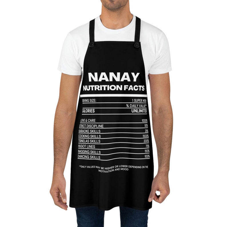 Nutrition Facts Apron for Filipino Moms Funny Gift Idea - Etsy