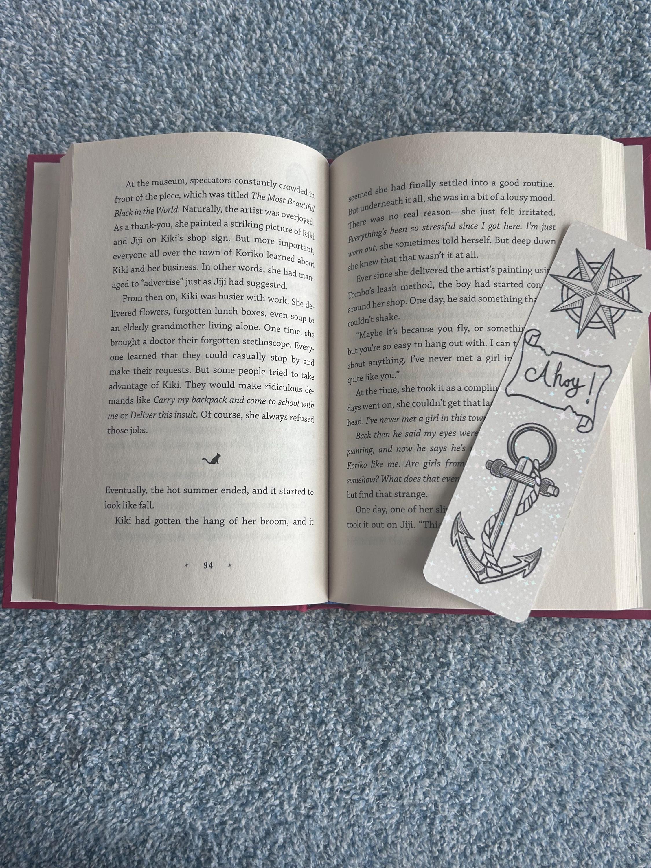 Pirate Holographic Bookmark Black and White / Laminated Bookmark ...