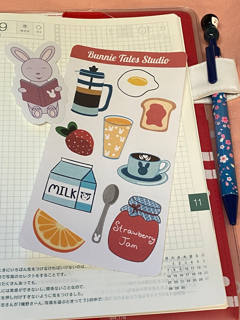 Breakfast Food Sticker Sheet / Journaling / Planner Decor / Cute ...