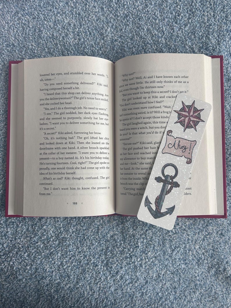 Pirate Holographic Bookmark Color / Laminated Bookmark/ Anchor ...