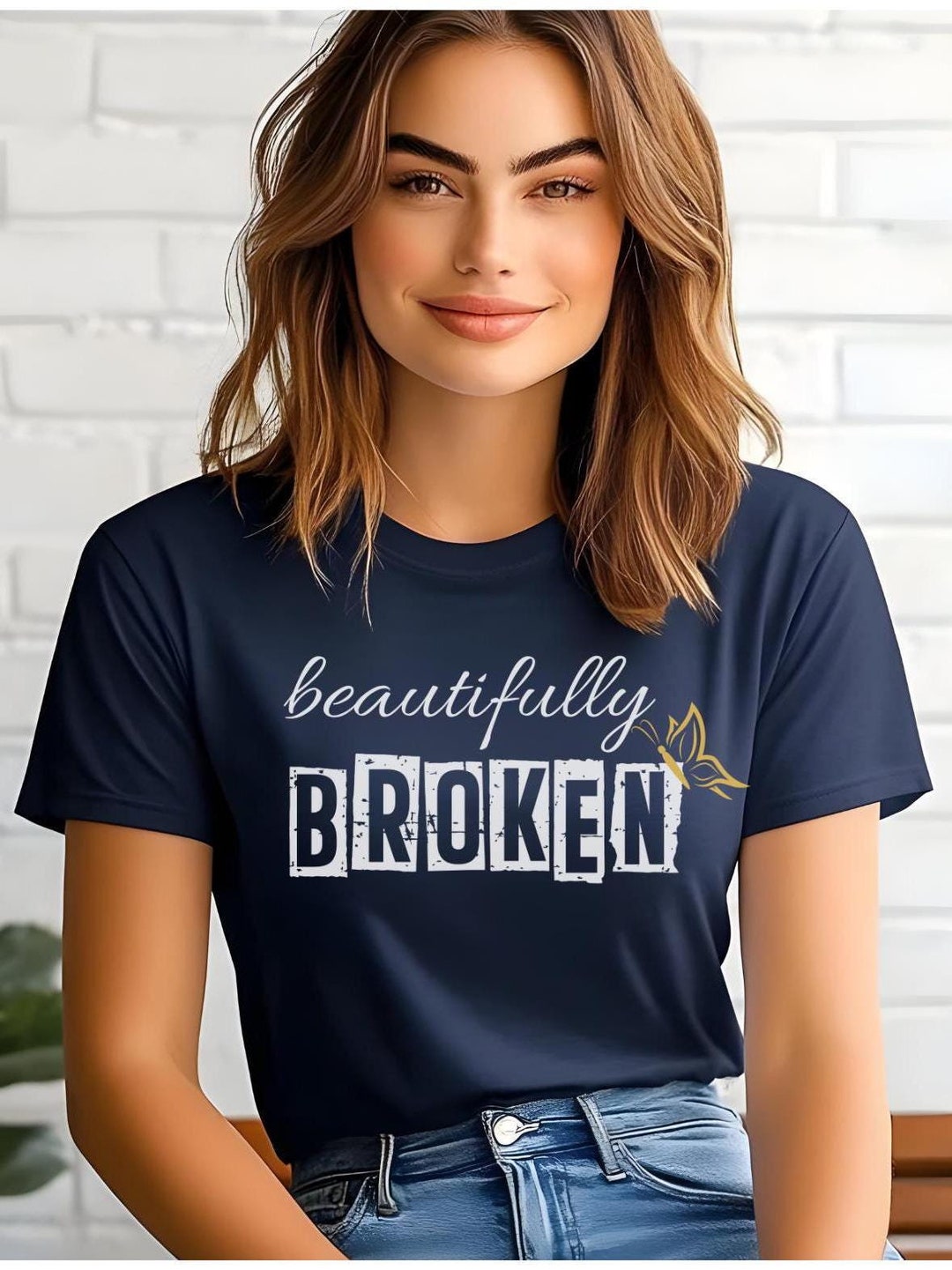 Beautifully Broken Shirt, Mental Health Tshirt, Country Lyric ...