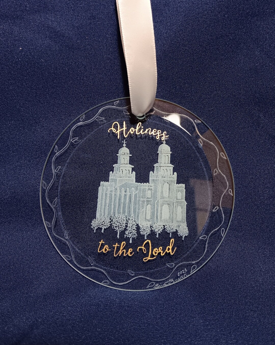 Custom LDS Temple Ornament | Personalized Handmade LDS Art Christmas ...